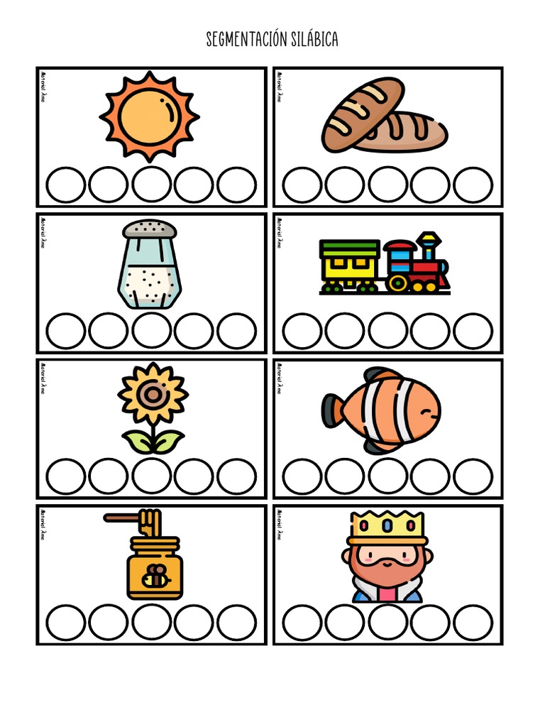 Segmentación Silábica Infantil | PDF