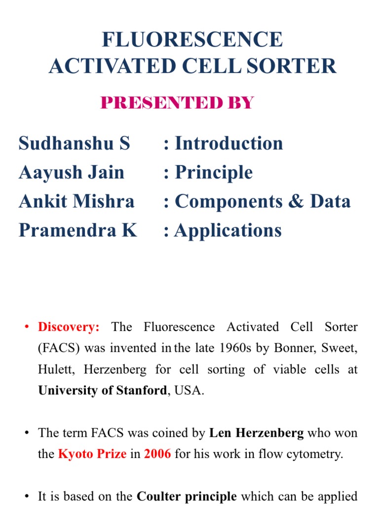 FACS | PDF | Flow Cytometry | Laboratory Techniques