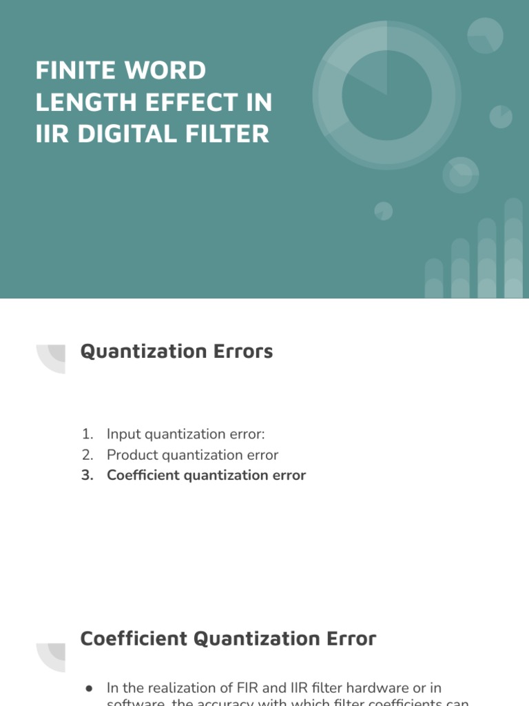 Finite Word Length Effect in Iir Digital Filter | PDF