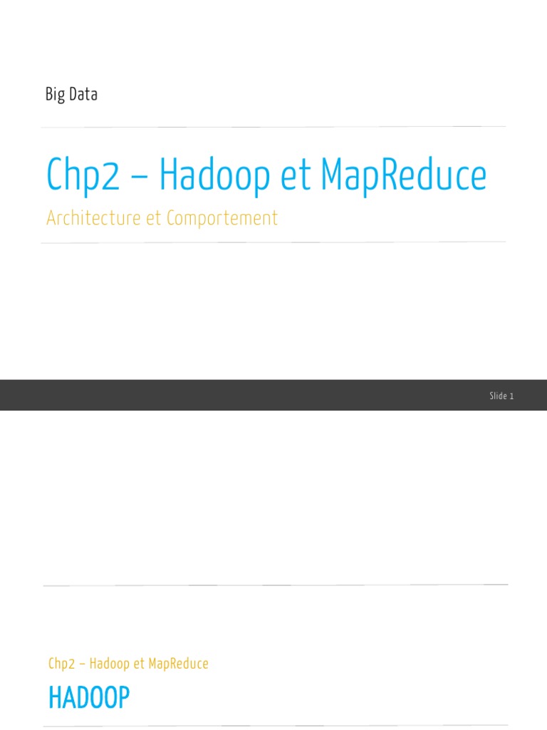 chp2 Hadoopmapreduce | PDF | Apache Hadoop | Gestion des données