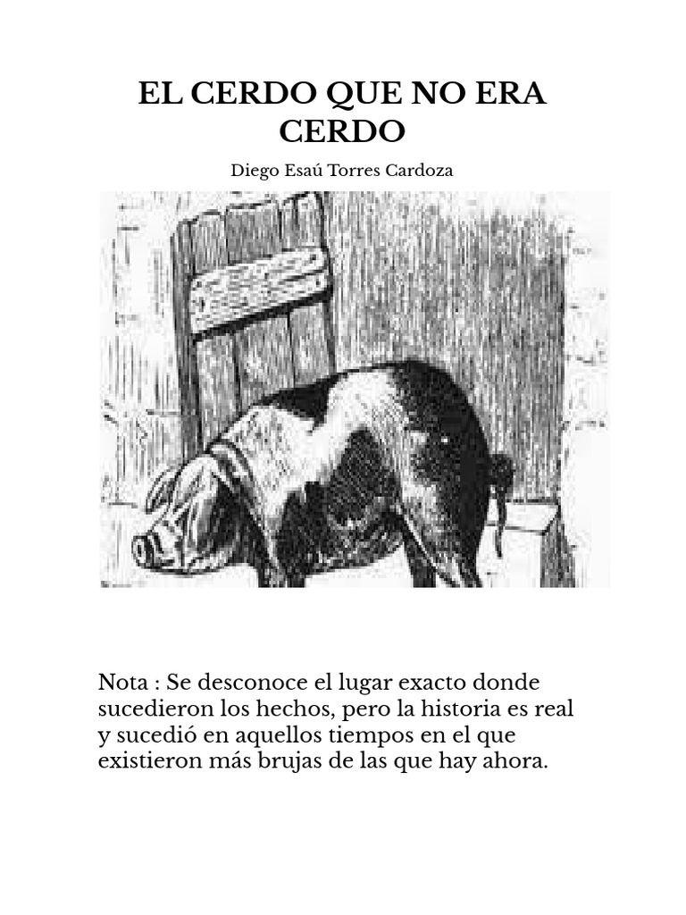 El Cerdo Que No Era Cerdo | PDF