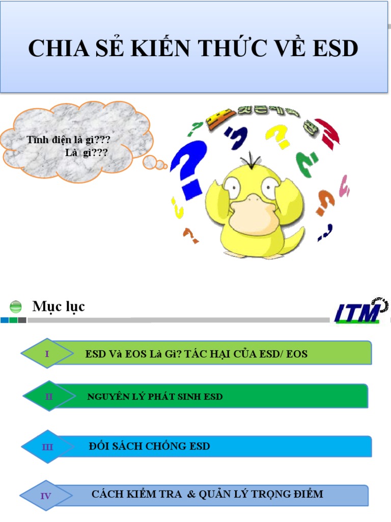 Tài Liệu Chia Sẻ Về ESD-EOS (Dành Cho Nhà Máy 3) | PDF