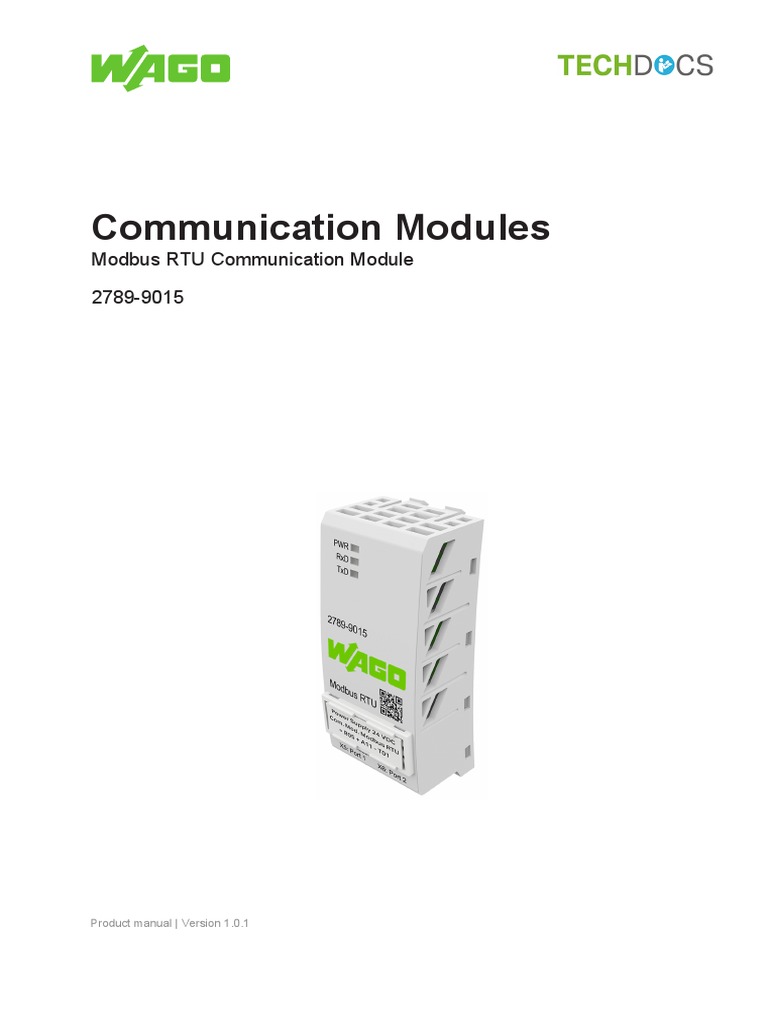 Communication Modules: Modbus RTU Communication Module 2789-9015 | PDF ...