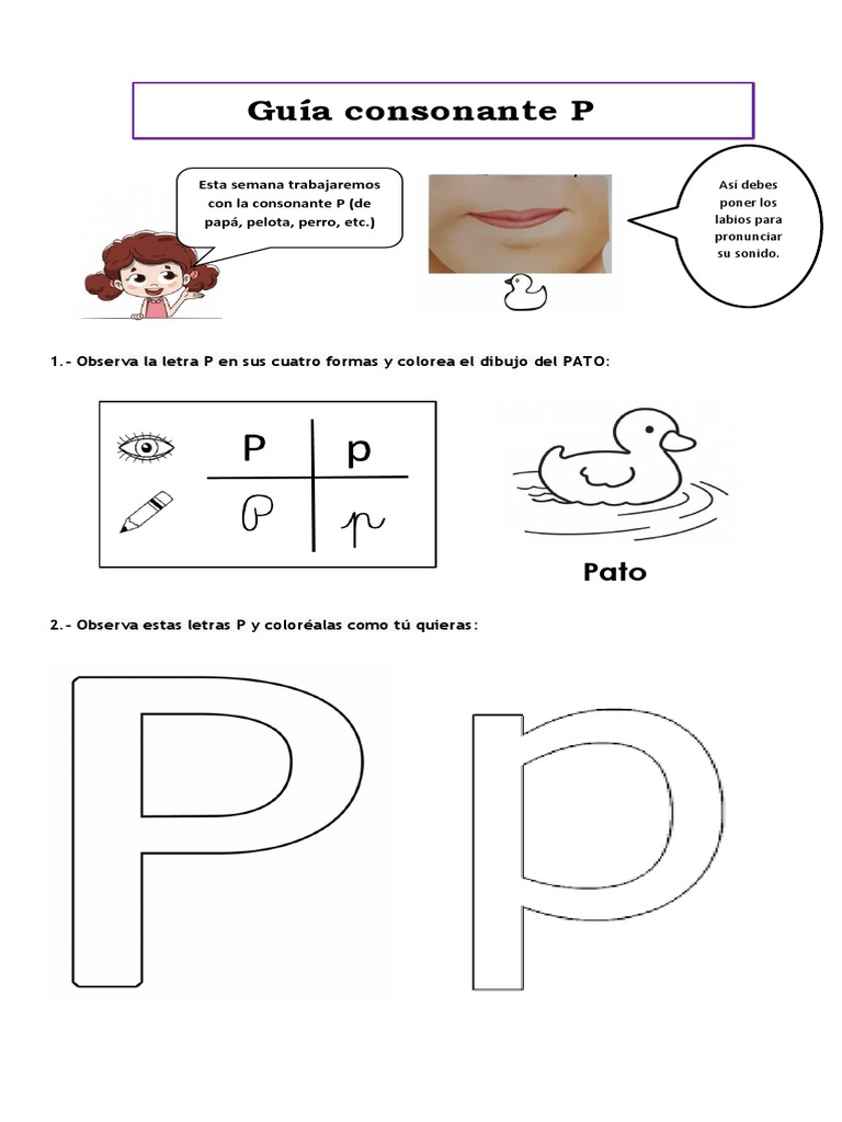 Guía Consonante P | PDF | Lingüística