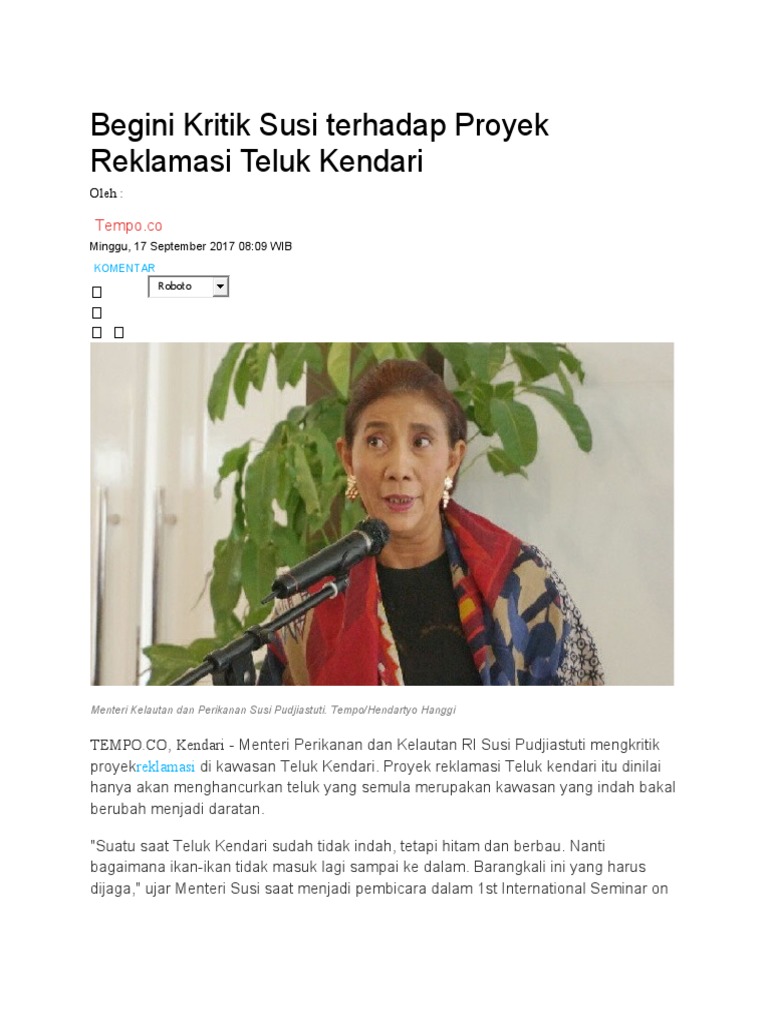 Reklamasi Kendari | PDF