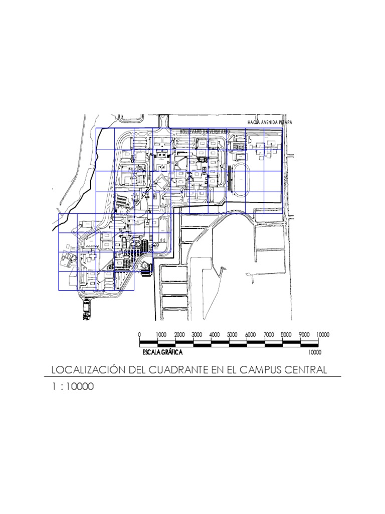 Mapa General Del Campus Central Usac | PDF