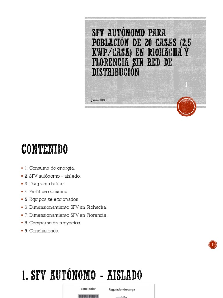 SFV Autónomo Florencia | PDF | Panel solar | Naturaleza