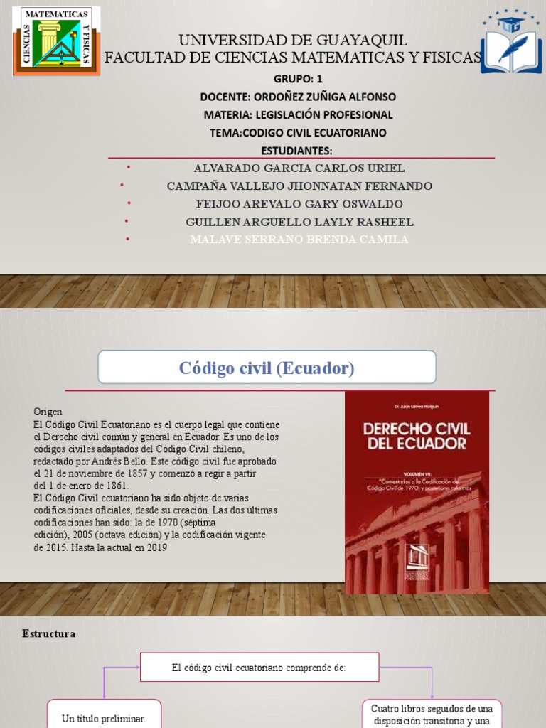 Estructura del Código Civil Ecuatoriano | PDF | Propiedad | Gobierno