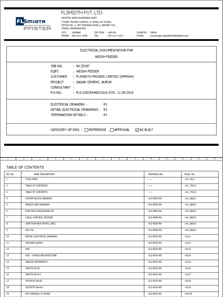 Flsmidth Pvt. LTD | PDF | Power Engineering | Electrical Engineering