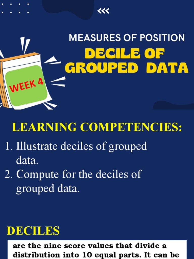 Deciles Calculation for Grouped Data | PDF | Statistics | Sampling ...