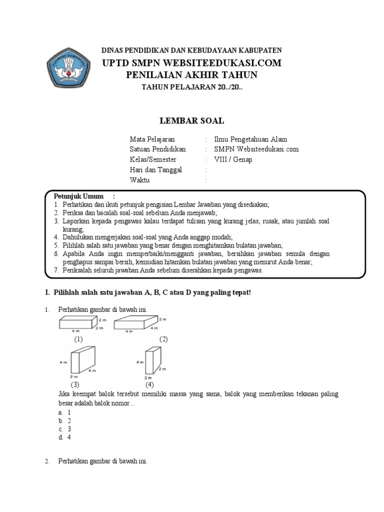 Soal Pat Ipa Kelas Viii k13 | PDF