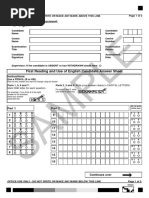 PET Answer Sheet LISTENING 2020 | PDF | Educational Assessment And ...