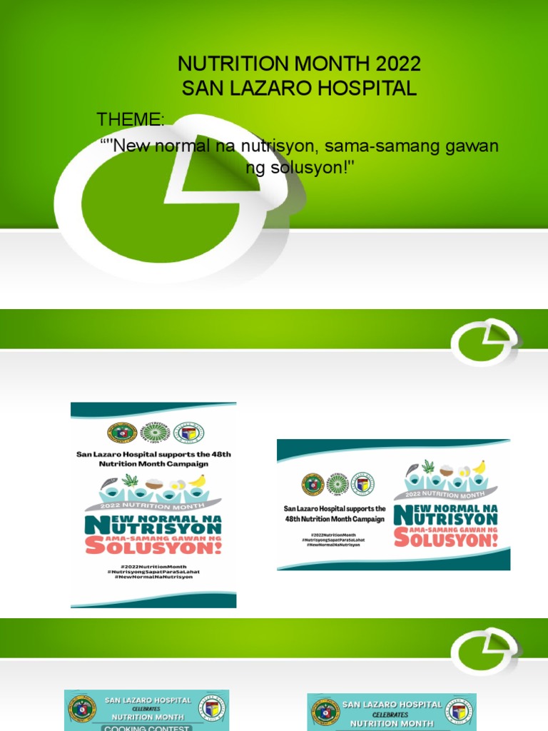 Nutrition Month 2022 Poster Contest | PDF | Wellness | Technology ...