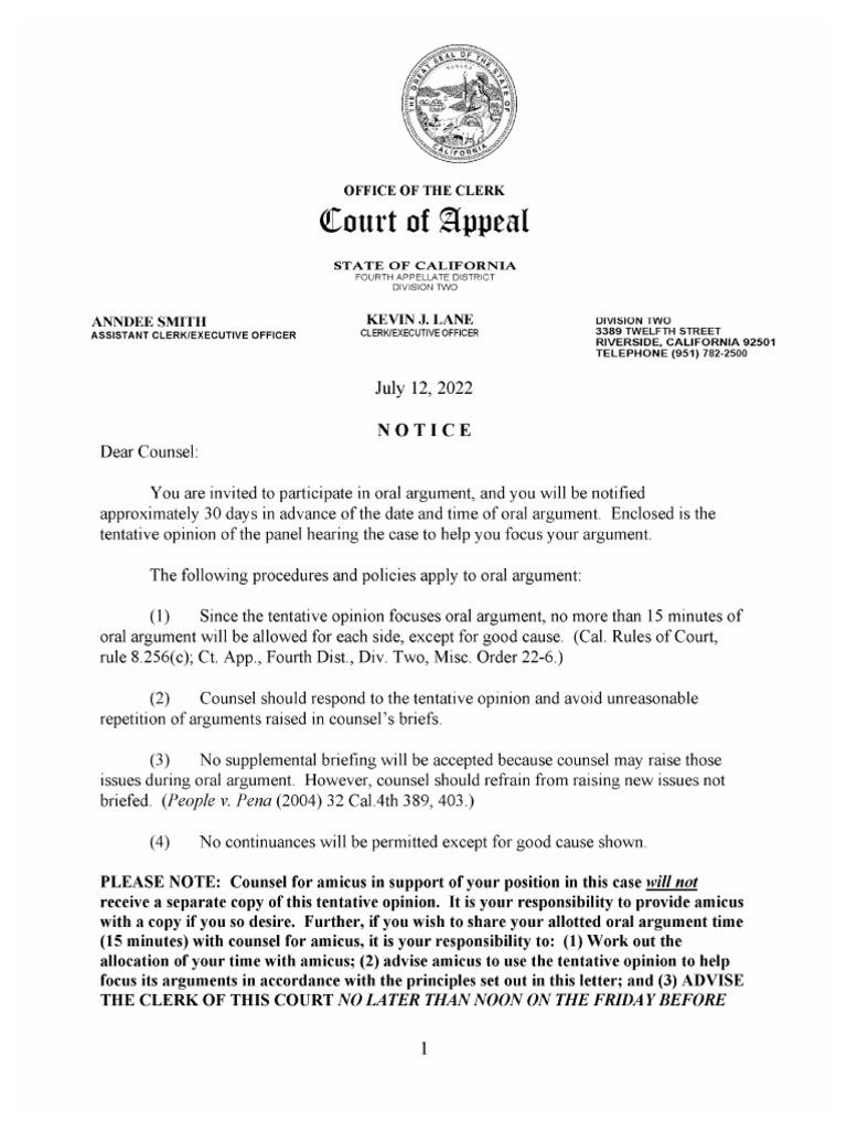 4th District of California Tentative Ruling On Measure K | PDF