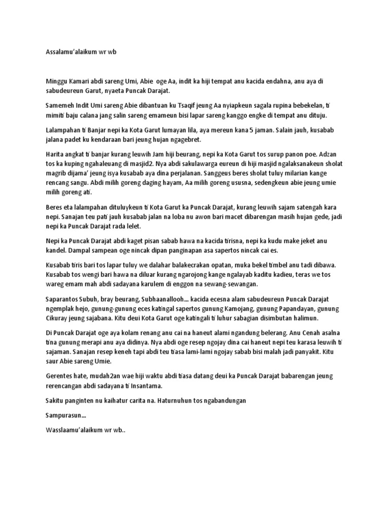 Carita Basa Sunda | PDF