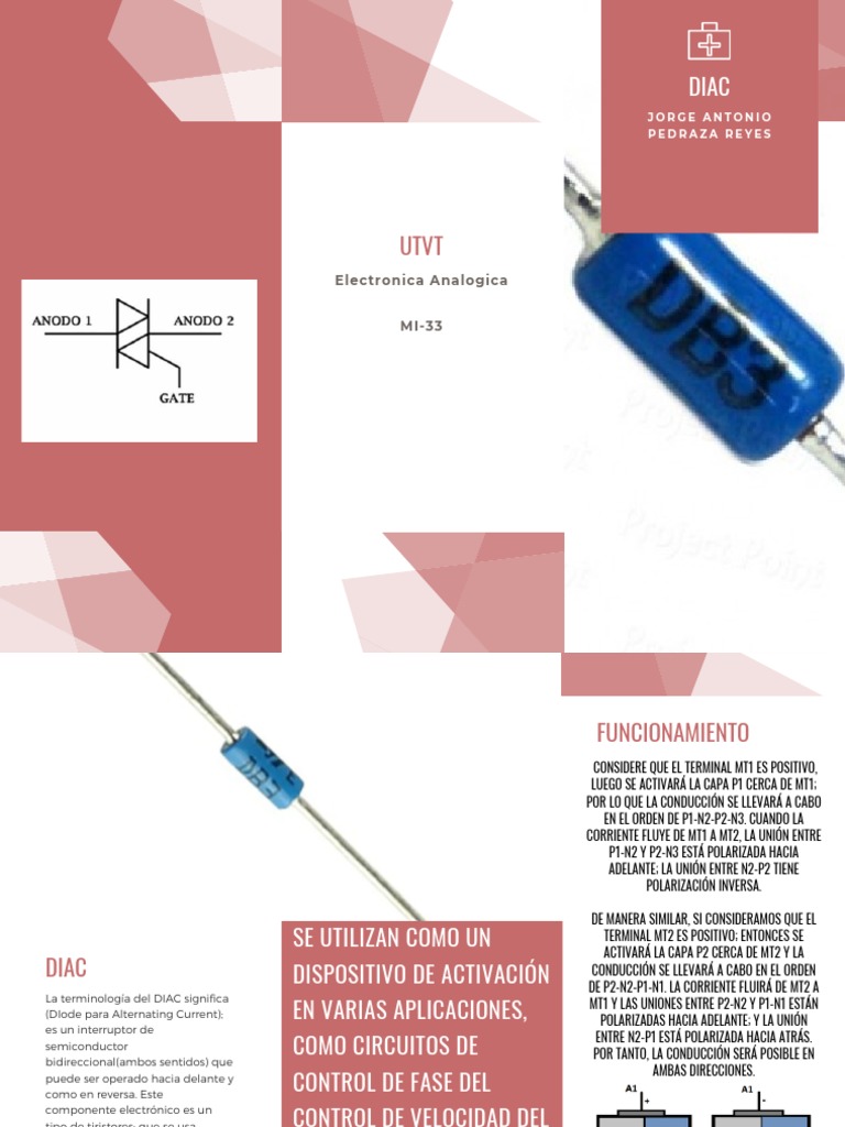 Diac | PDF | Componentes | Ingenieria Eléctrica