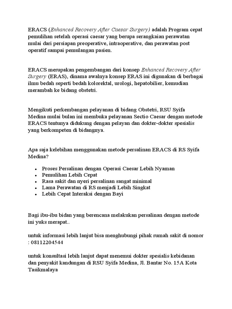 Metode ERACS | PDF