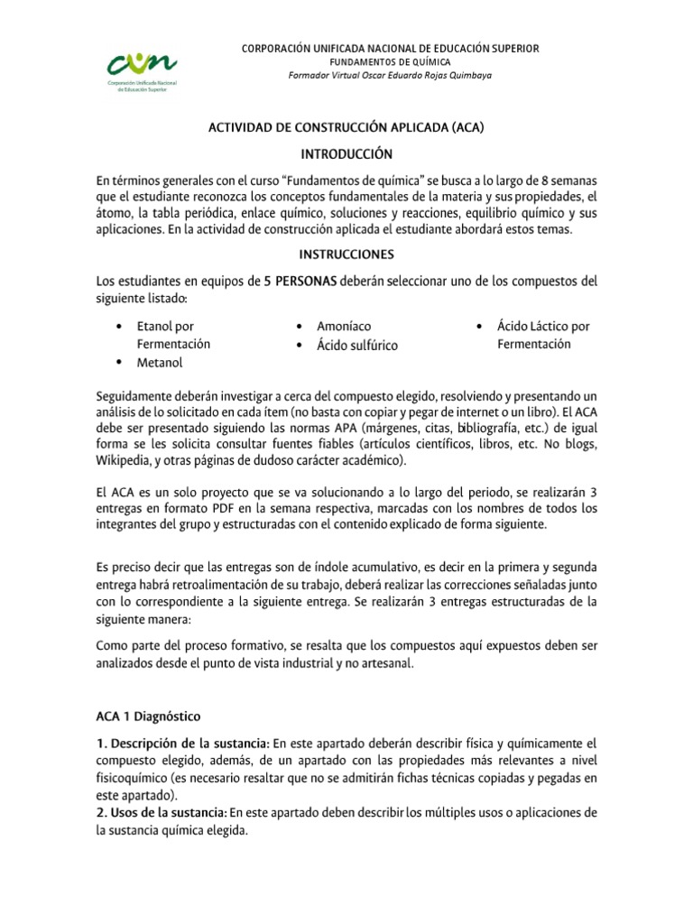 ACA Química | PDF