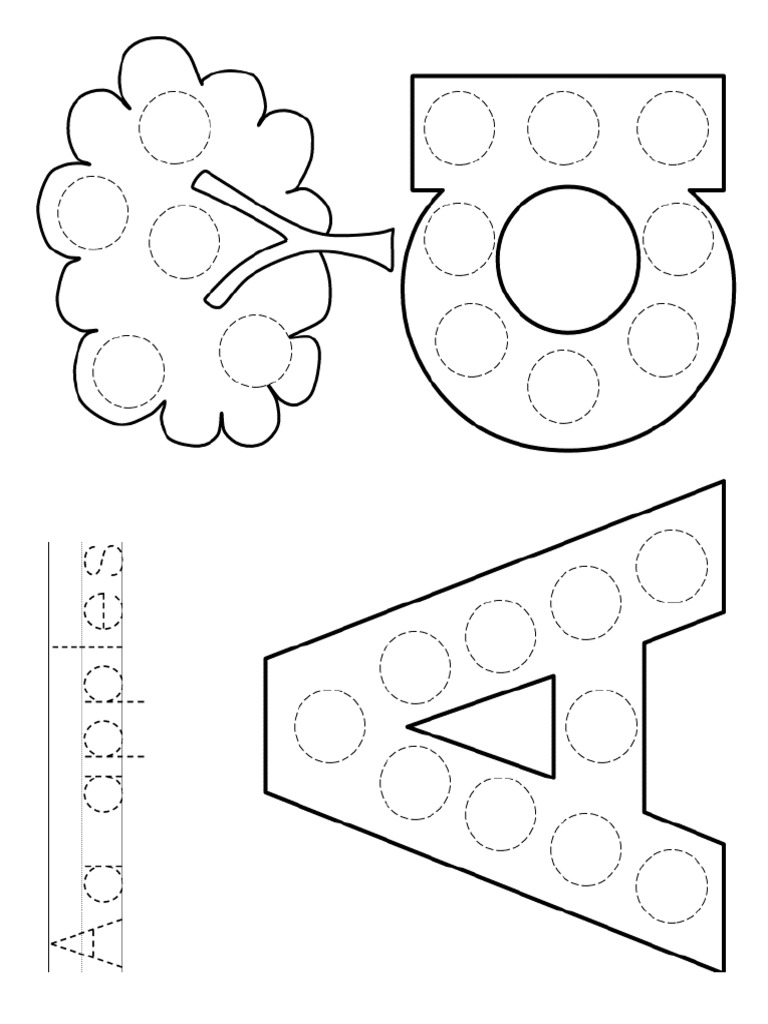Letter Dots A | PDF