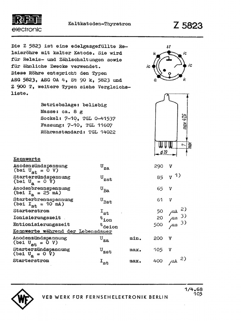 Z5823-RFT Datasheet | PDF