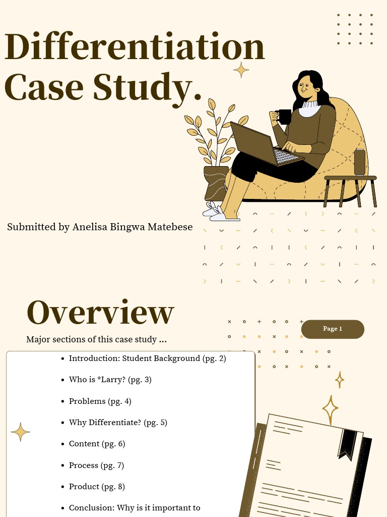 Differentiation Case Study.: Submitted by Anelisa Bingwa Matebese | PDF ...