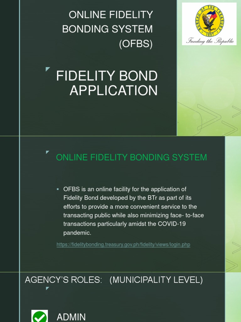 Online Fidelity Bonding System (OFBS): A Guide to Agency Enrollment and ...