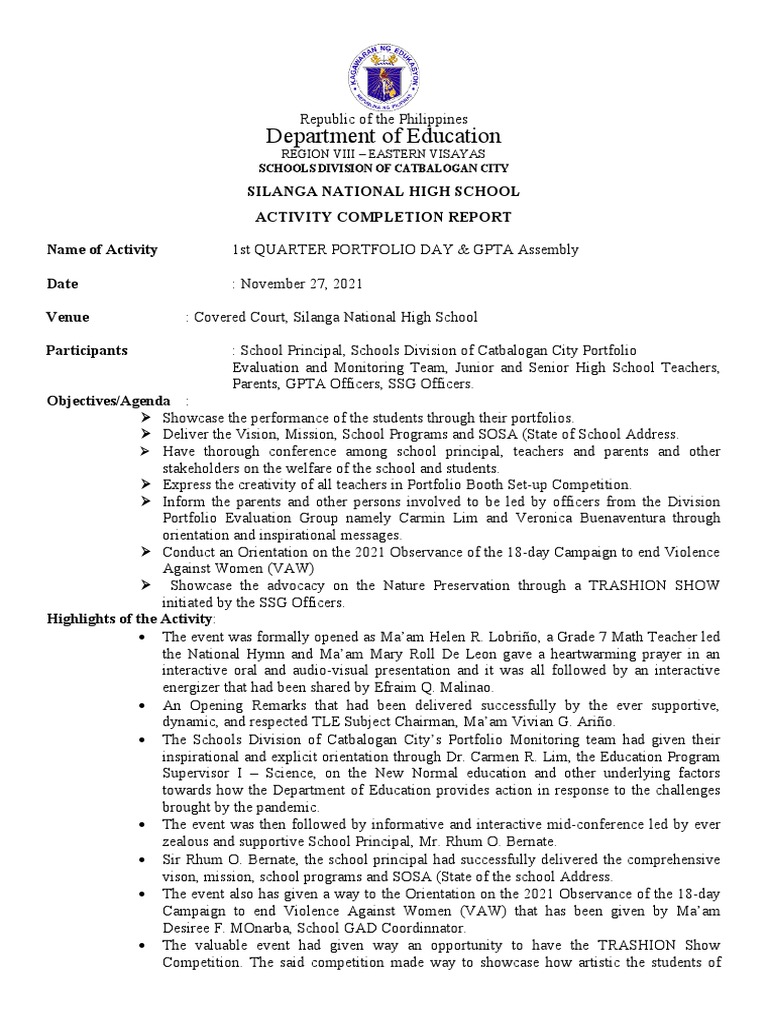 ACR 1st Quarter Portfolio and GPTA Assembly | PDF