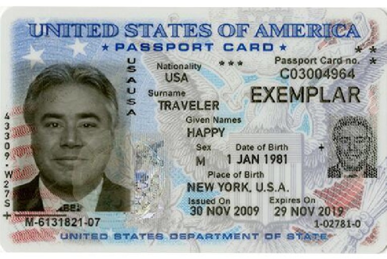 U.S. Passport Card Example | PDF