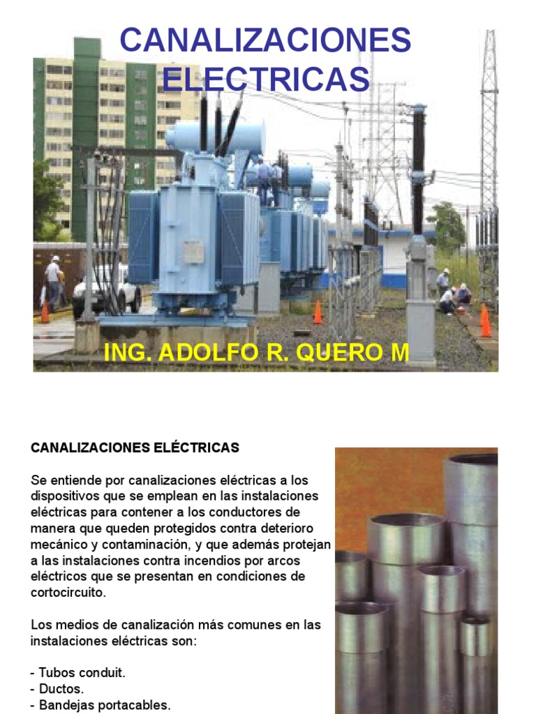 Canalizaciones Electricas | PDF | Tubería (transporte de fluidos) | Pulgada