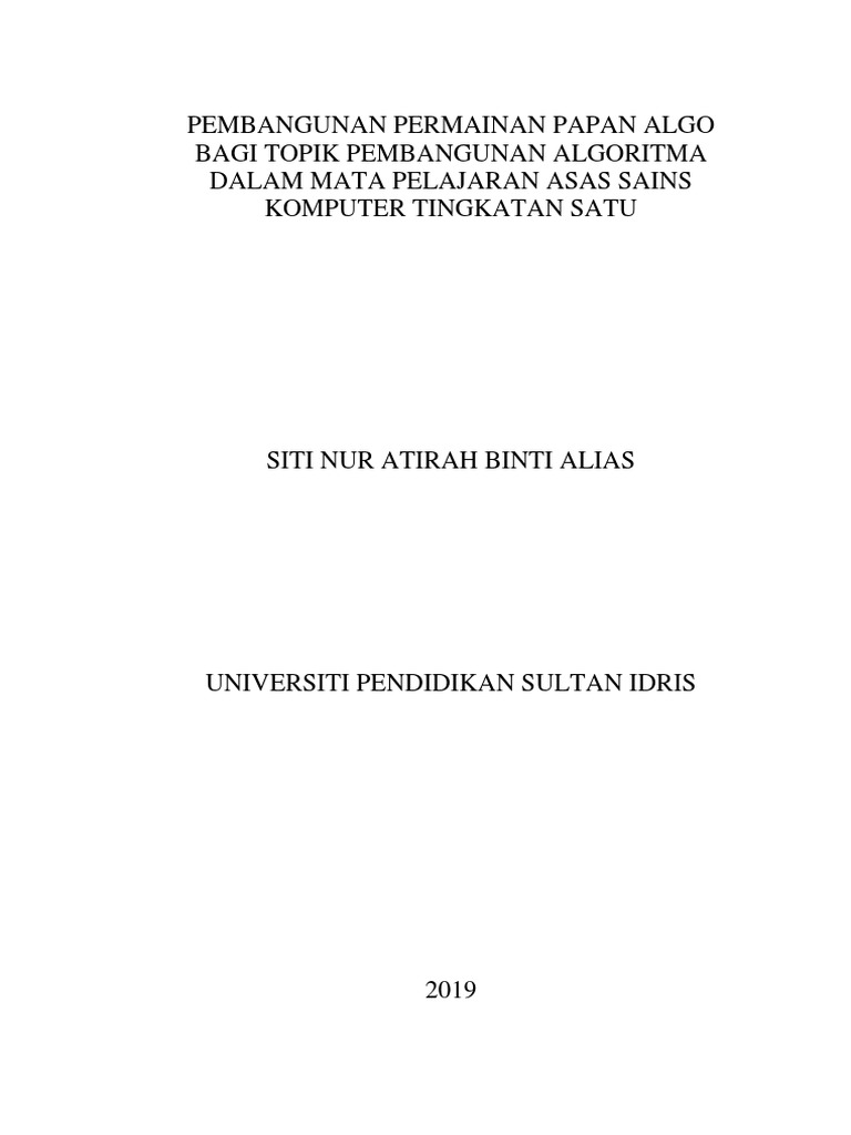 Contoh Laporan FYP 01 Mix | PDF
