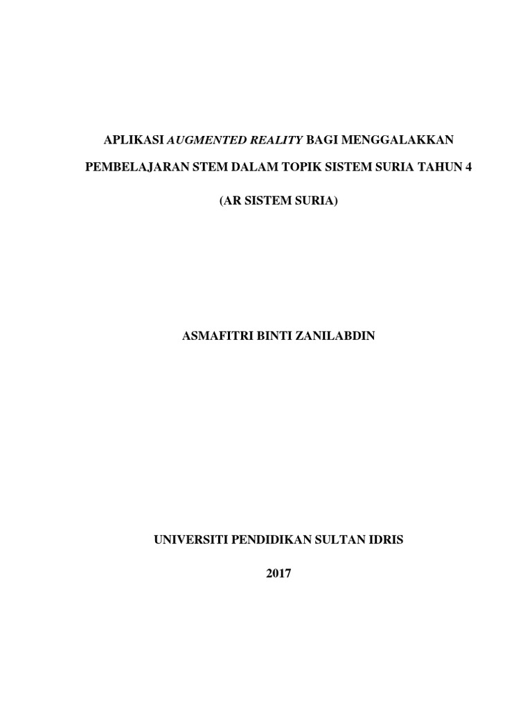 Contoh Laporan-FYP 03 Mix | PDF | Ilmu Sosial | Seni