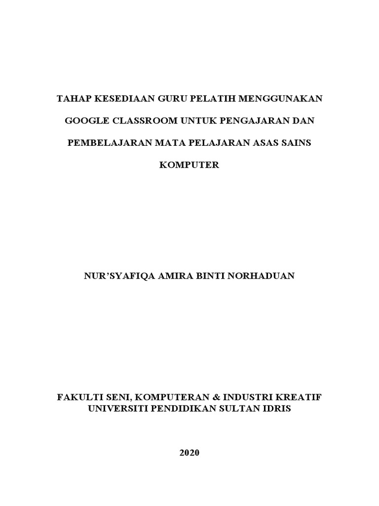 Contoh Laporan-FYP 06 Empirikal | PDF