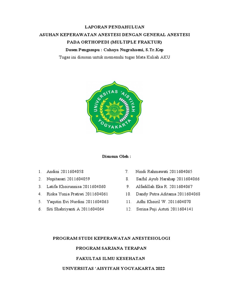 LP Askan Orthopedi Multiple Fraktur | PDF