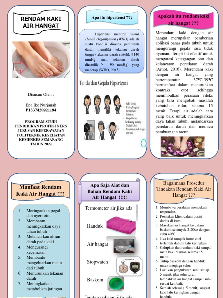 Leaflet Rendam Kaki | PDF