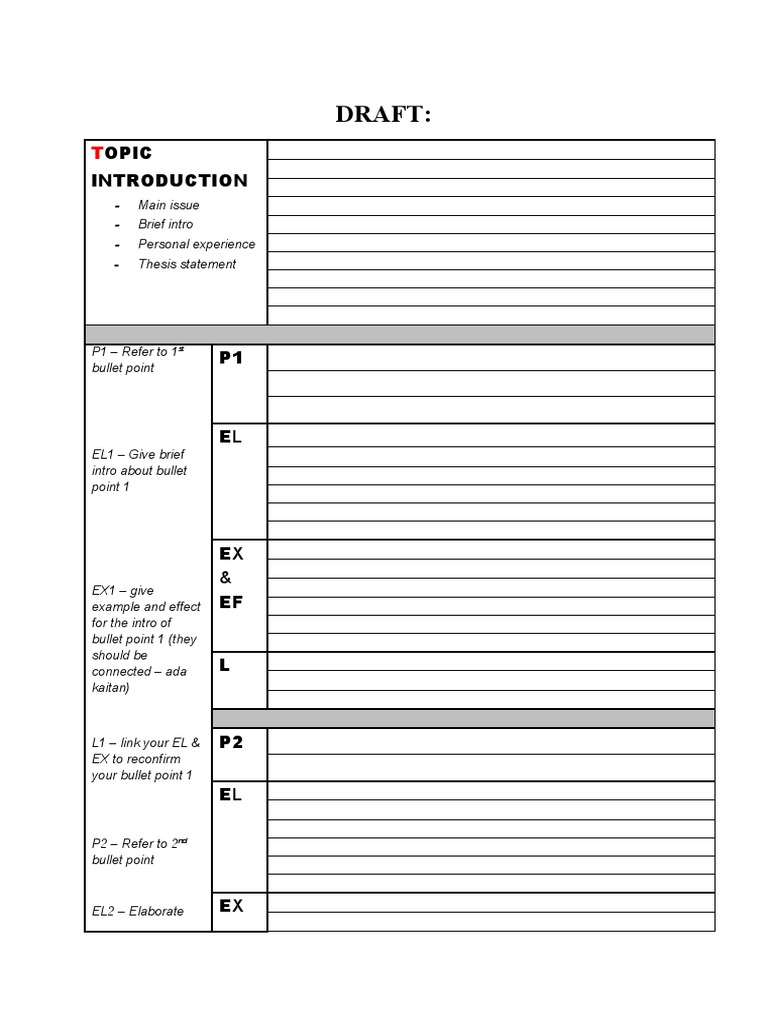 Guided Writing Template | PDF
