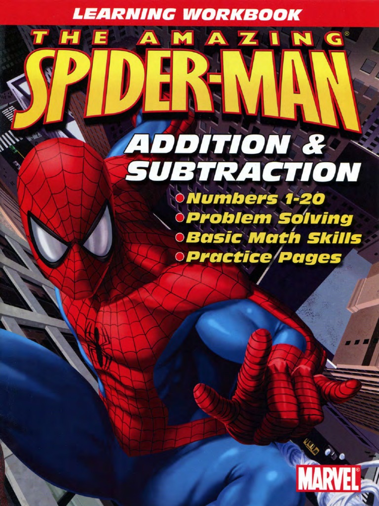 Learning Workbook - The Amazing Spider-Man Addition _ Sutraction | PDF