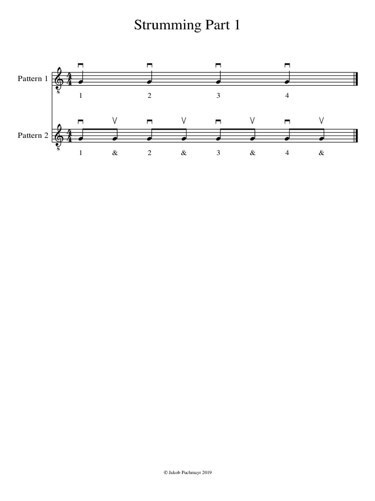 22 Ukulele Strumming Patterns | PDF