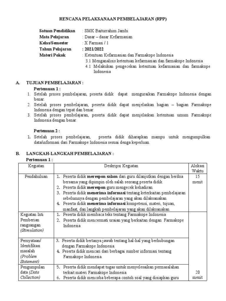 RPP DDK Bab 1 | PDF | Karier & Perkembangan