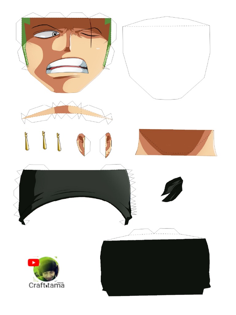 Papercraft Wanted Zoro - Craft Tama | PDF