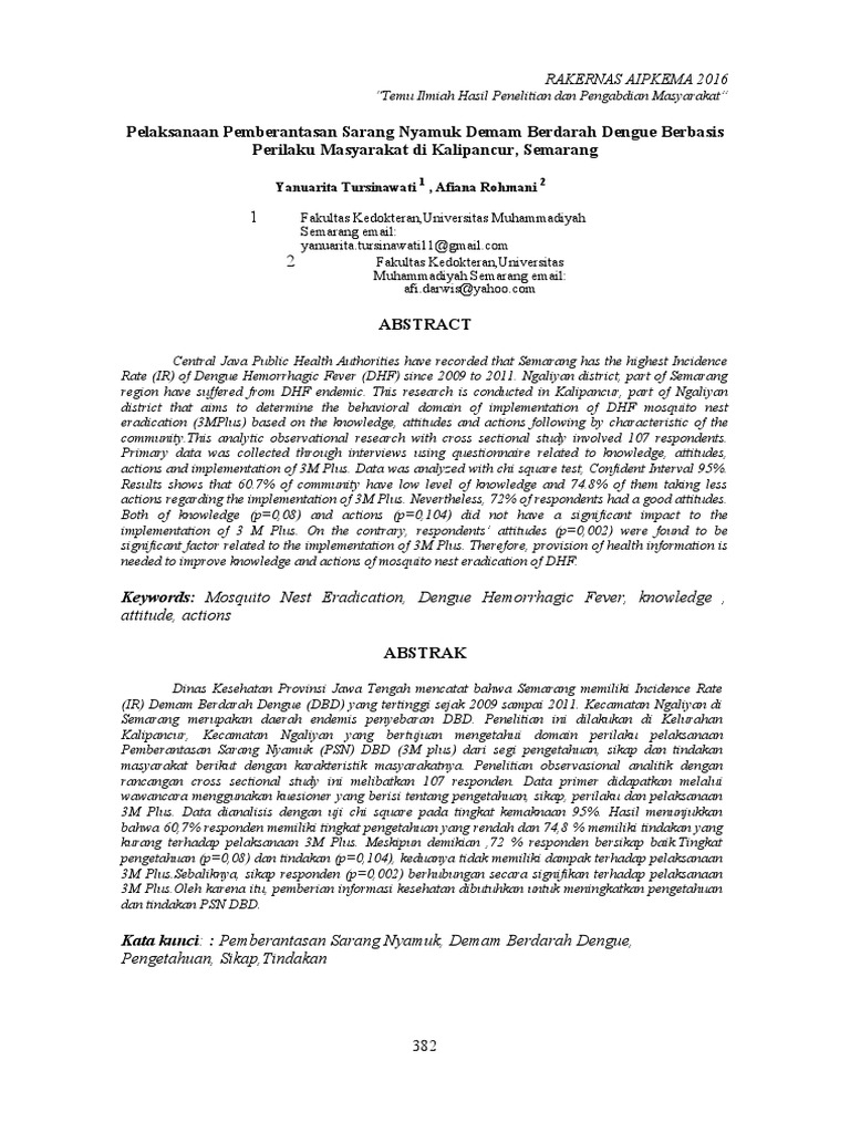 Jurnal DBD | PDF | Animal Diseases | Animal Viral Diseases