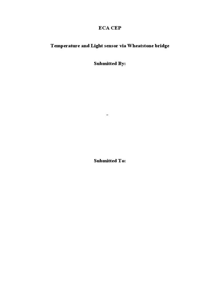 Electric Circuit Analysis Project Report | PDF | Electrical Network ...