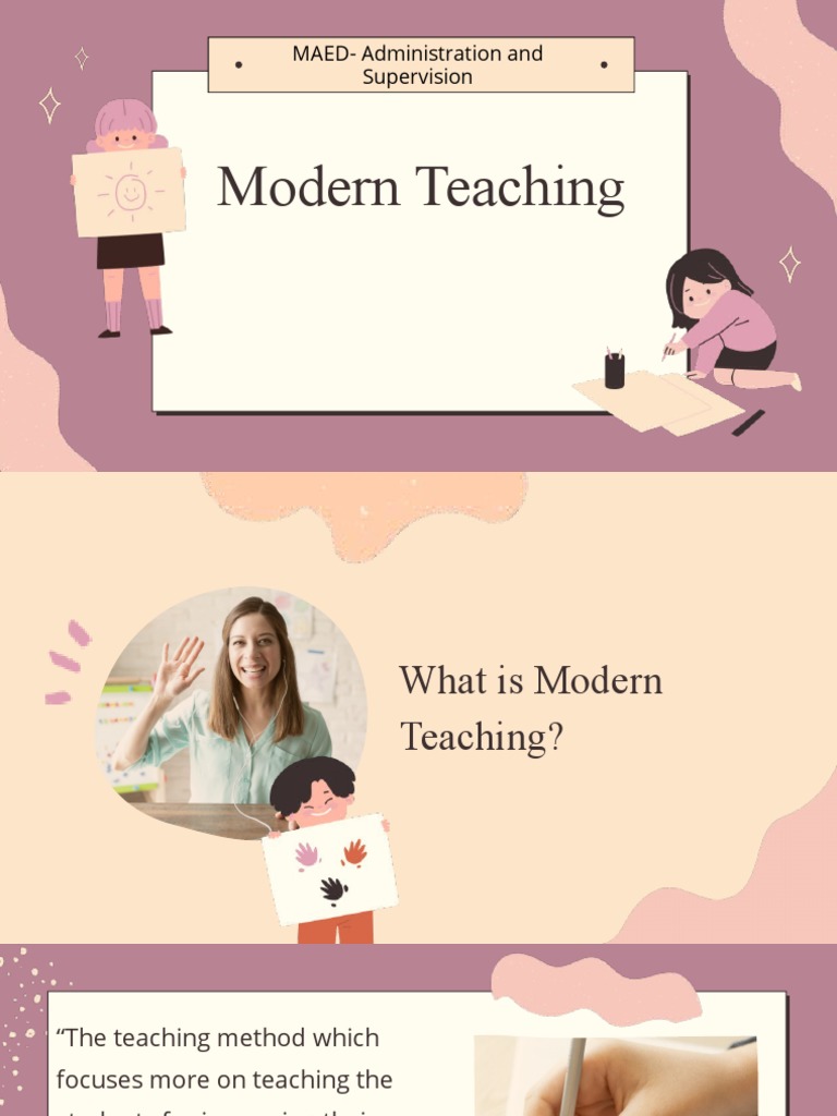 MAED-Administration and Supervision: Modern Teaching | PDF