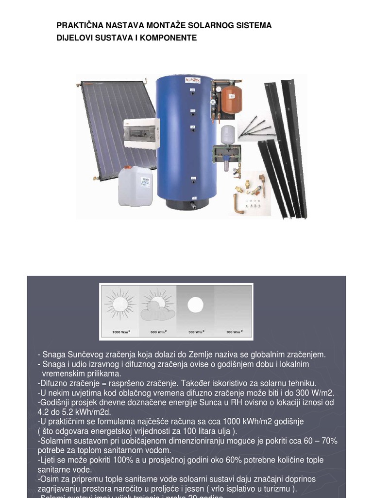 Solarni Sustavi U Praksi | PDF