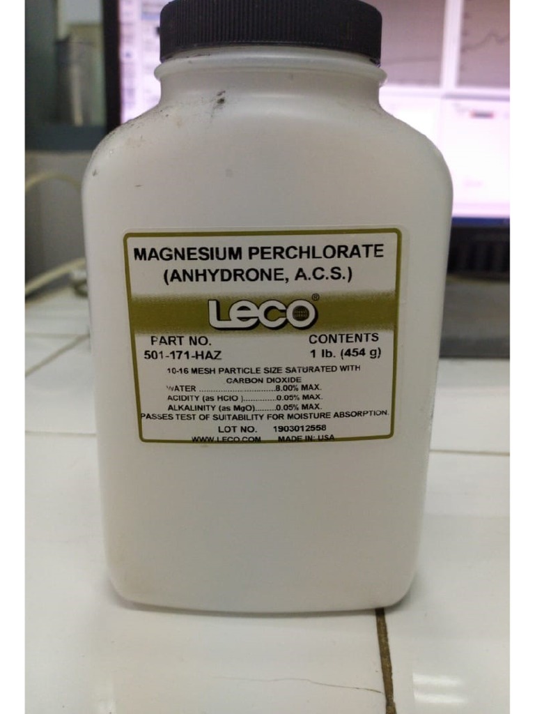 Botol Anhydrone LECO | PDF