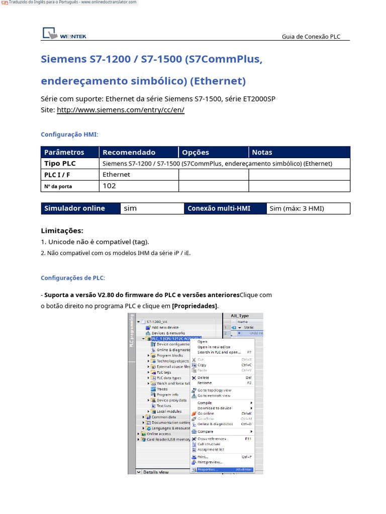 Siemens S7 1200 S7 1500 S7CommPlus Symbolic Addressing Ethernet - En.pt | PDF | Mordeu | Ethernet