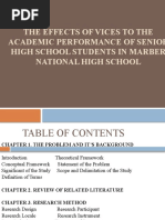 Vices and Its Effects To The Students | PDF | Survey Methodology ...