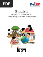 Grade 8 Effective Paragraph Writing Plan | PDF