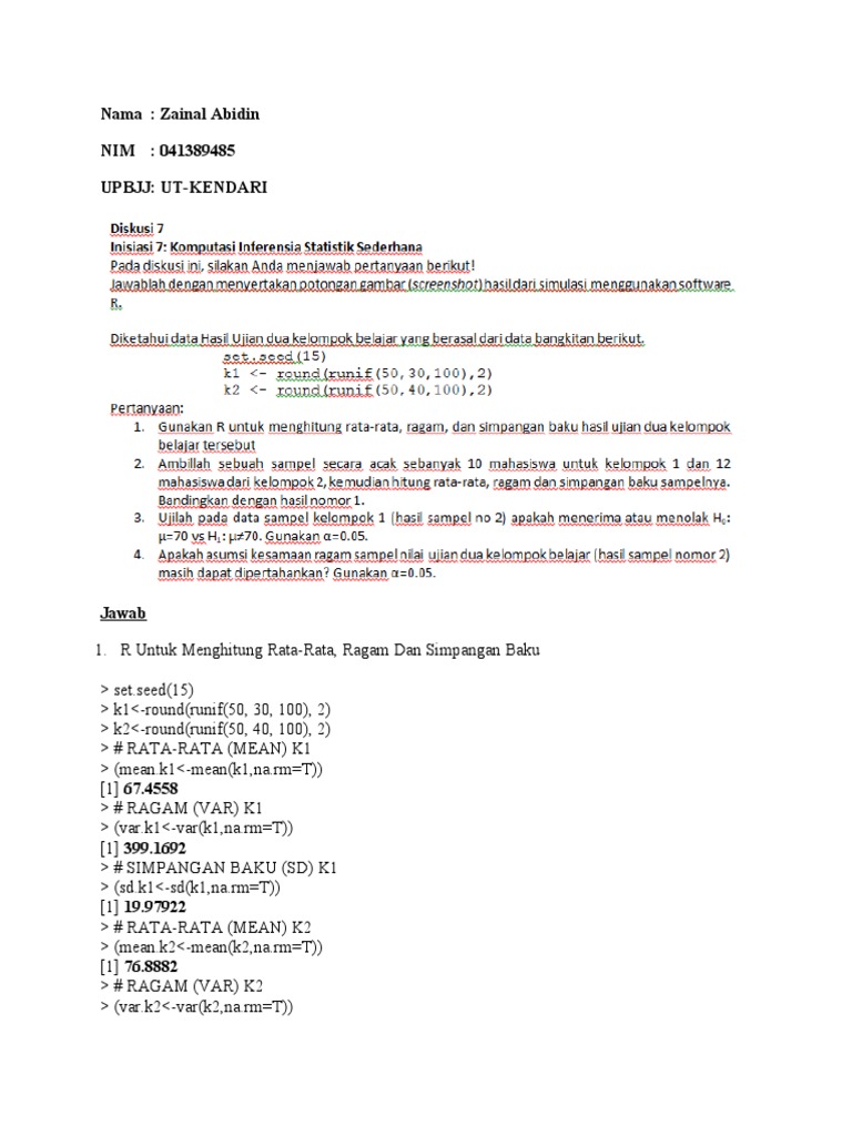 Diskusi 7 Komputer 2 | PDF