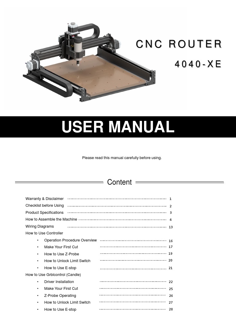 User Manual: CNC Router | PDF | Numerical Control | Graphical User Interfaces