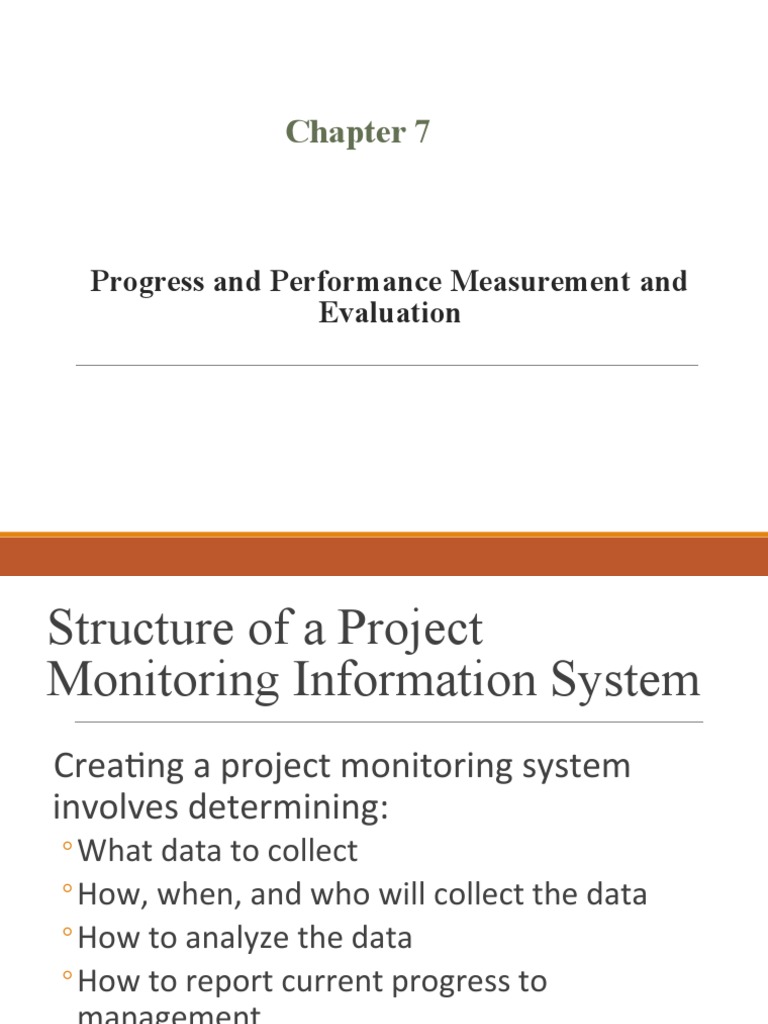 Progress and Performance Measurement and Evaluation | PDF | Business ...